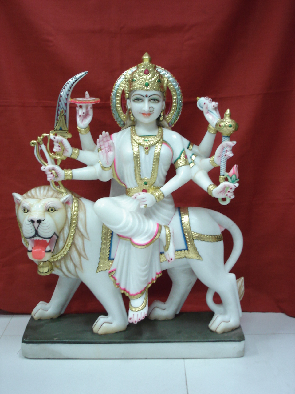 Black Metal Durga Ji Manufacturer Exporters Supplier Karol Bagh